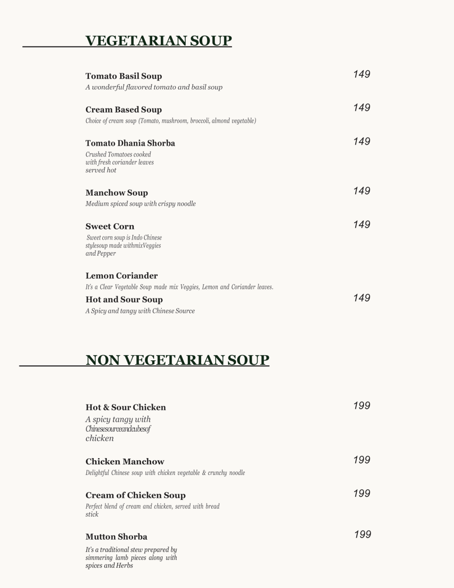 LUSH Menu – Hotel Luxy