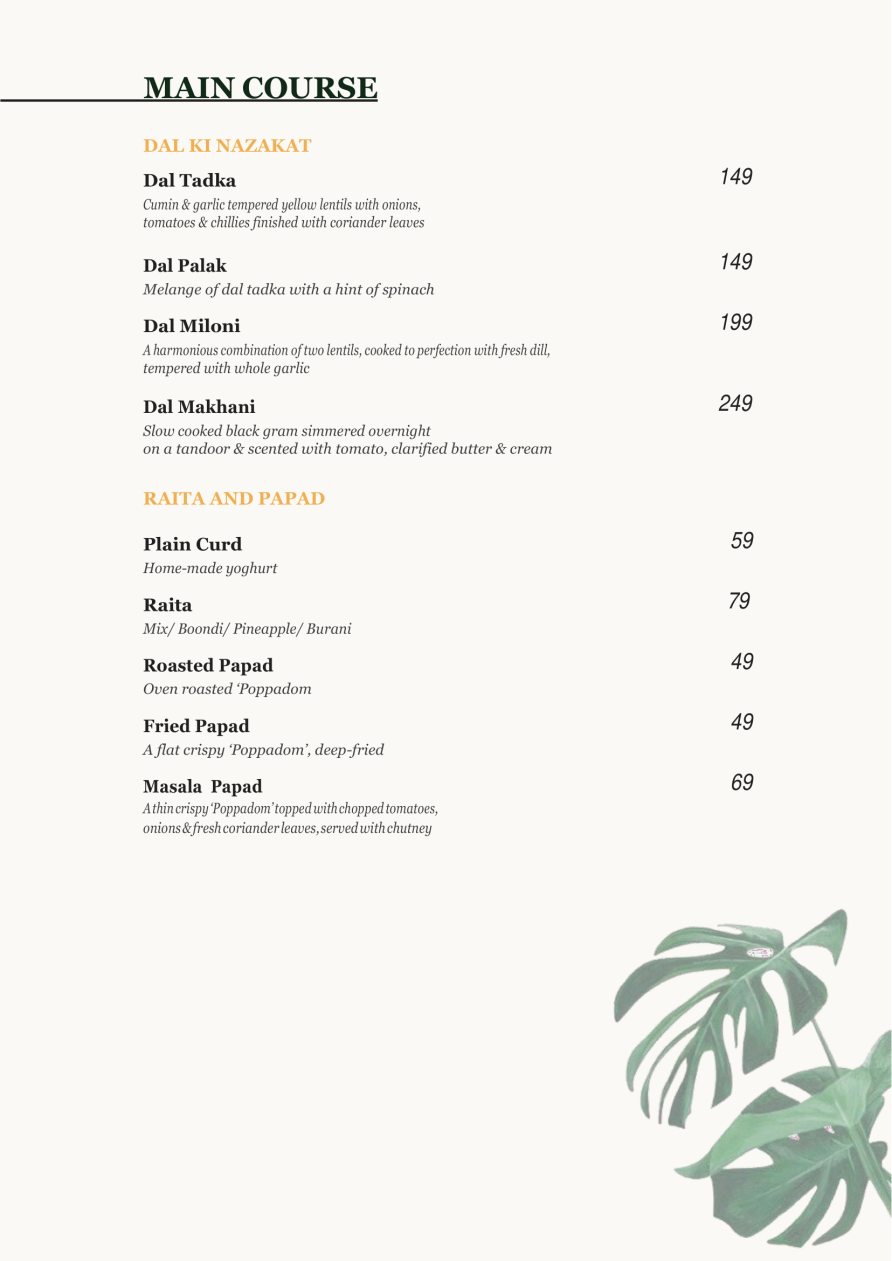 LUSH Menu – Hotel Luxy